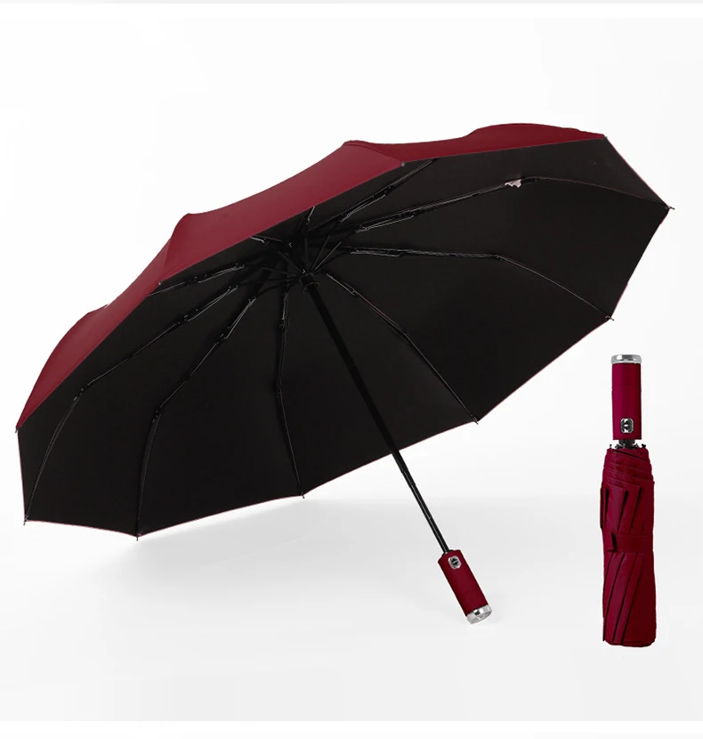 Large Wholesale Folding Umbrella With Double Vinyl Lampshade Automatic ...
