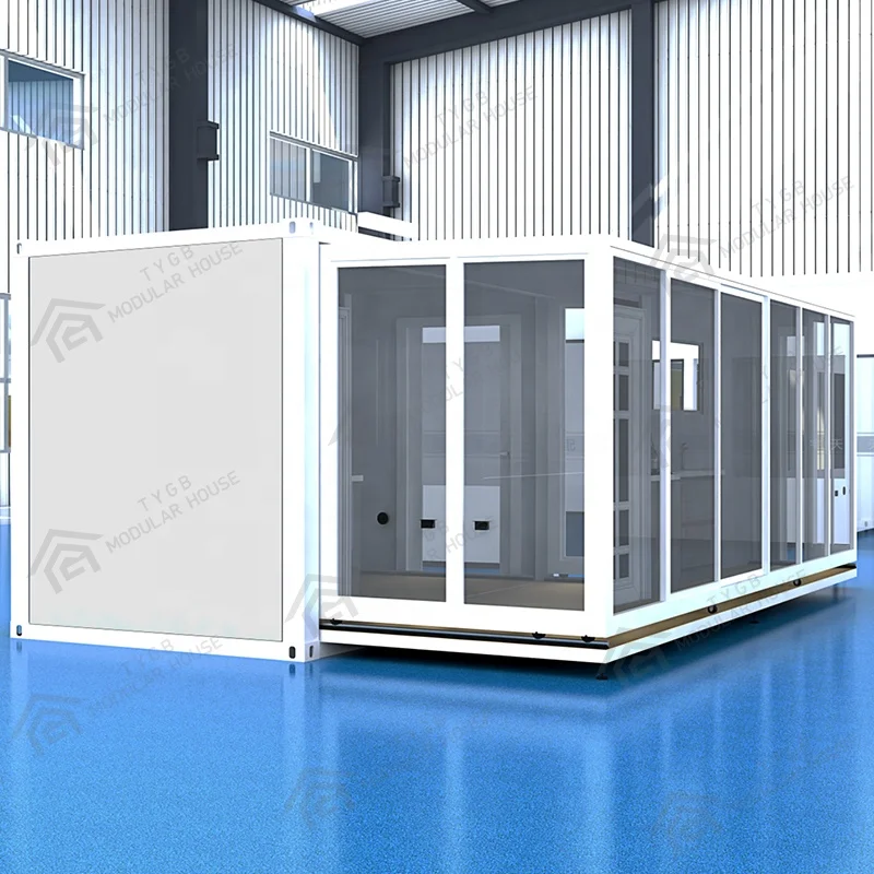 Portable Prefab Sliding House for Shop - 30-40 Years Life Span