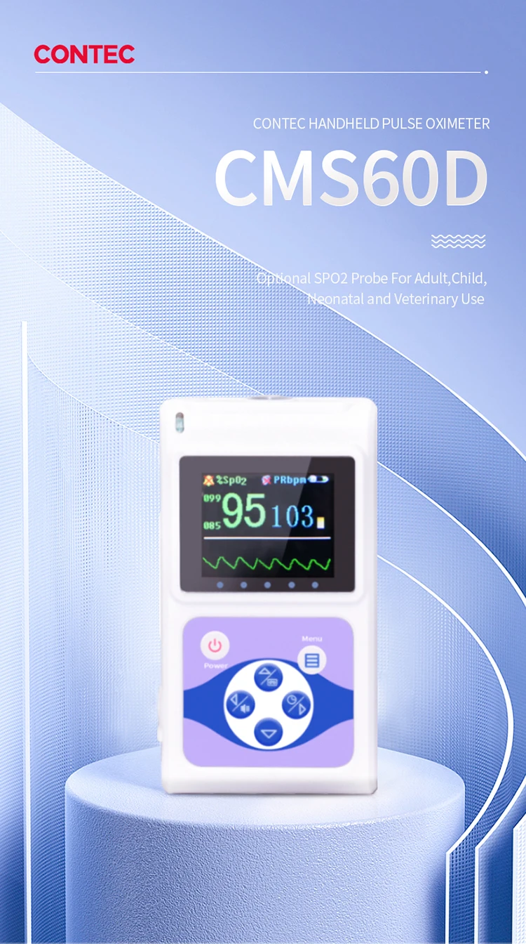 Contec Cms60d Adult Pediactric Neonatal Oximeter Handheld Pulse With ...