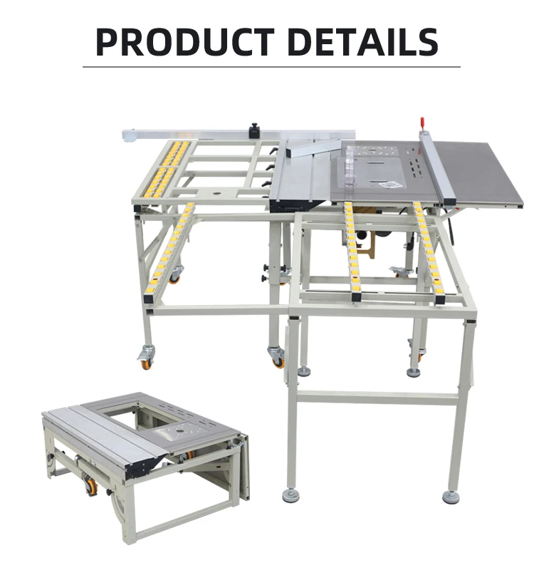 JT550S Portable Sliding Table Saw for Woodworking & Panel Cutting