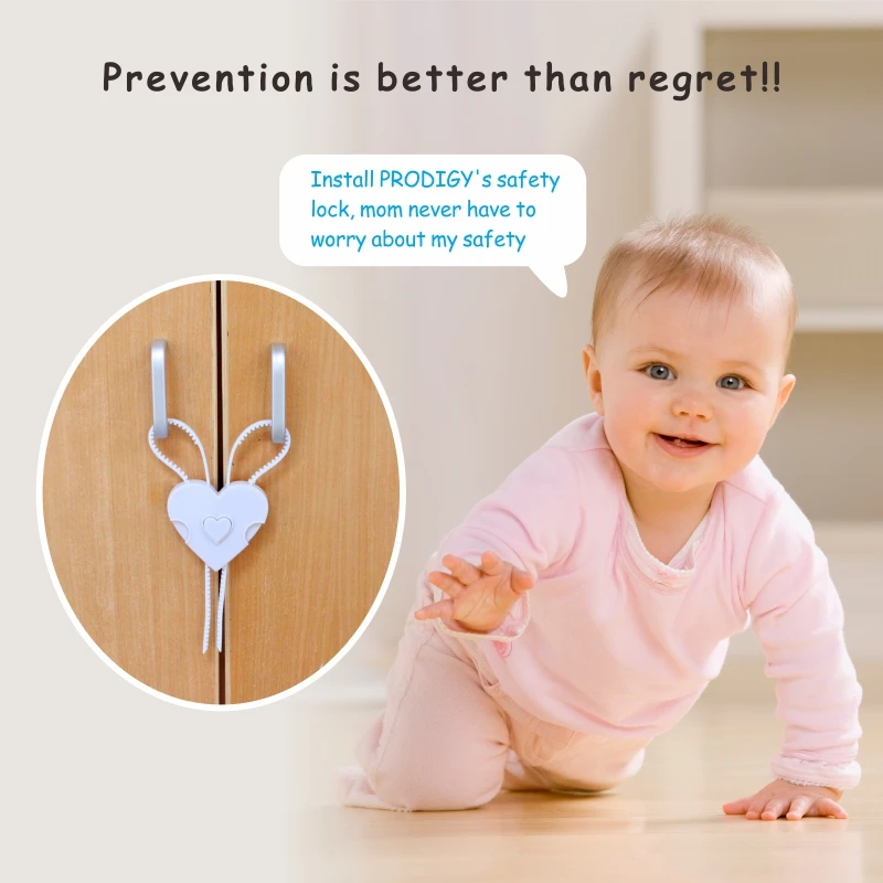 Heart Shape Adjustable Cabinet Guard For Baby Security Proofing Sliding ...