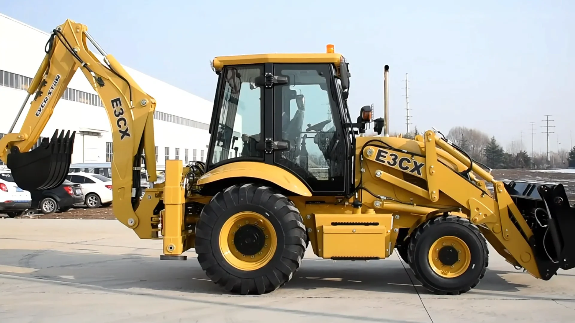 Indonesia/china Exterior 4x4 Tractor With Loader And Backhoe Excavator ...