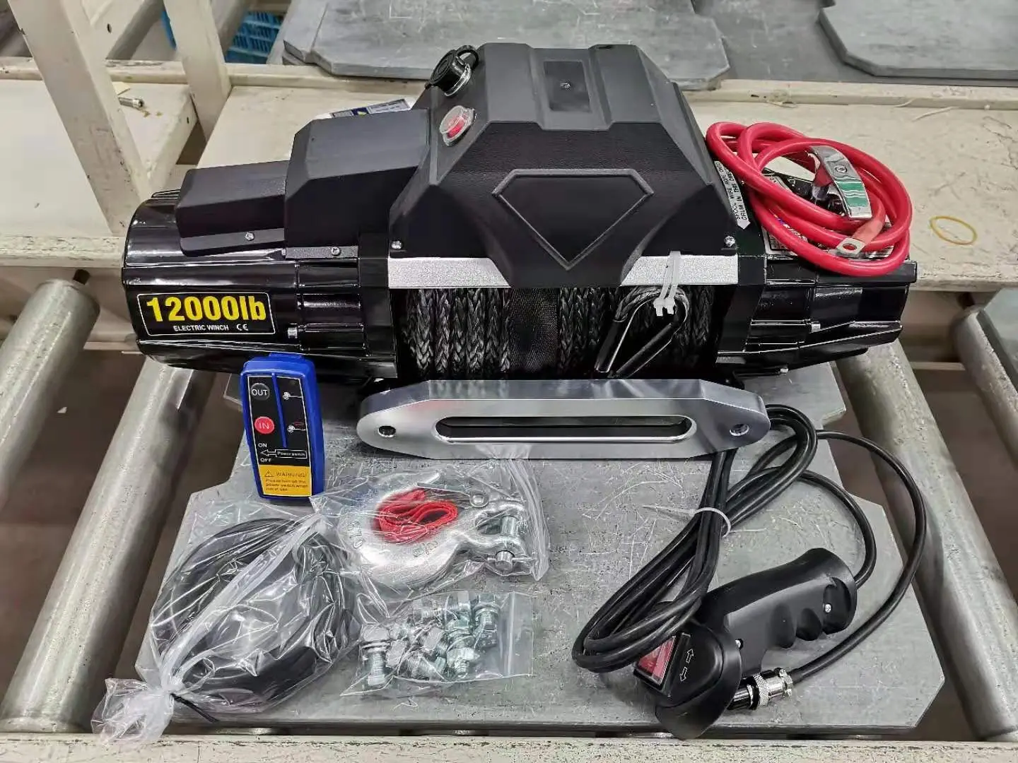 12,000 Lb Winch - Durable Electric Winch for Cars & Trucks