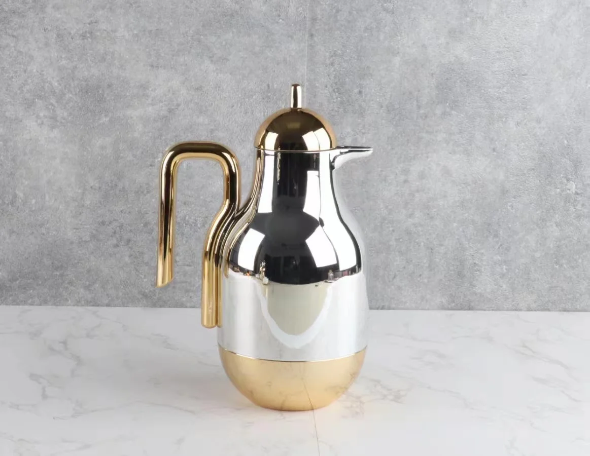 1000ML Portable Arabic Style Glass Inner Thermos Cafe Jugs Water Jug ...