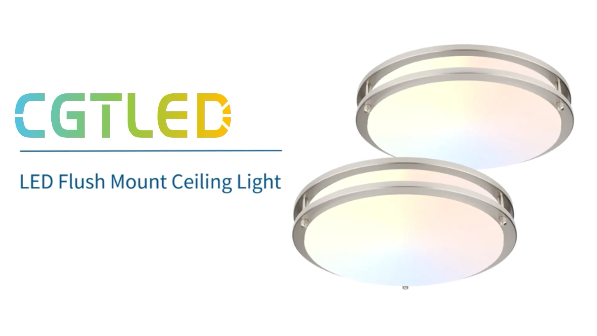 Etl List Double Ring Ceiling Lamp 3cct Switchable Surface Mounted ...