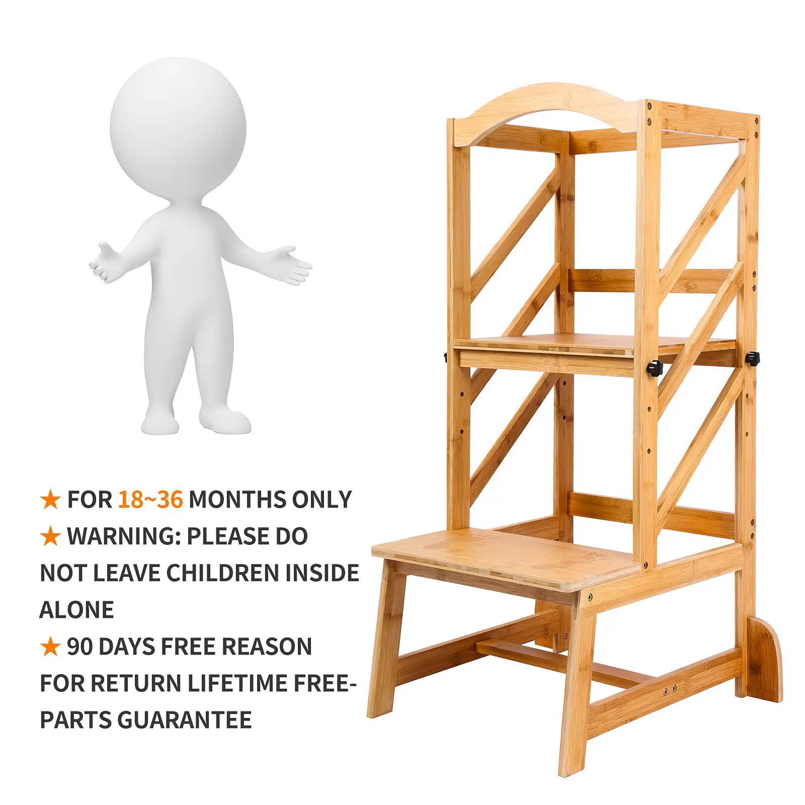 Kids Learning Tower Kitchen Helper Tower Toddler Customize Toddler ...