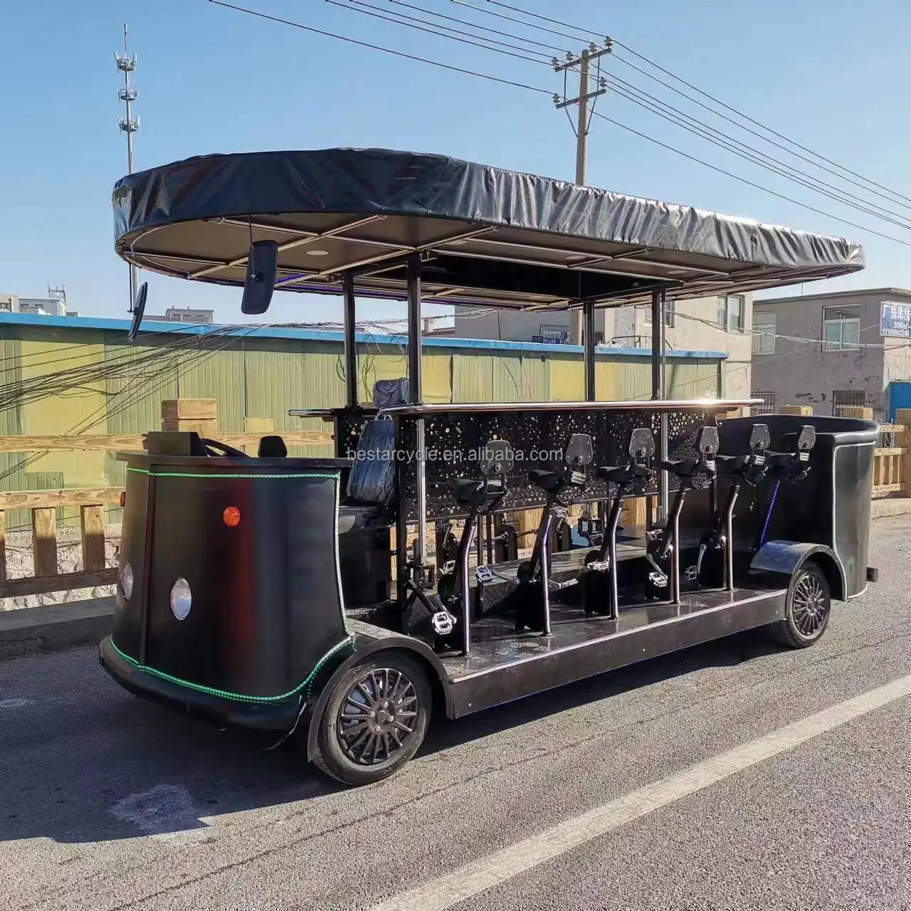 Sightseeing City Bus Pedal Pub Electric with Pedal Assit Party Pub Beer ...