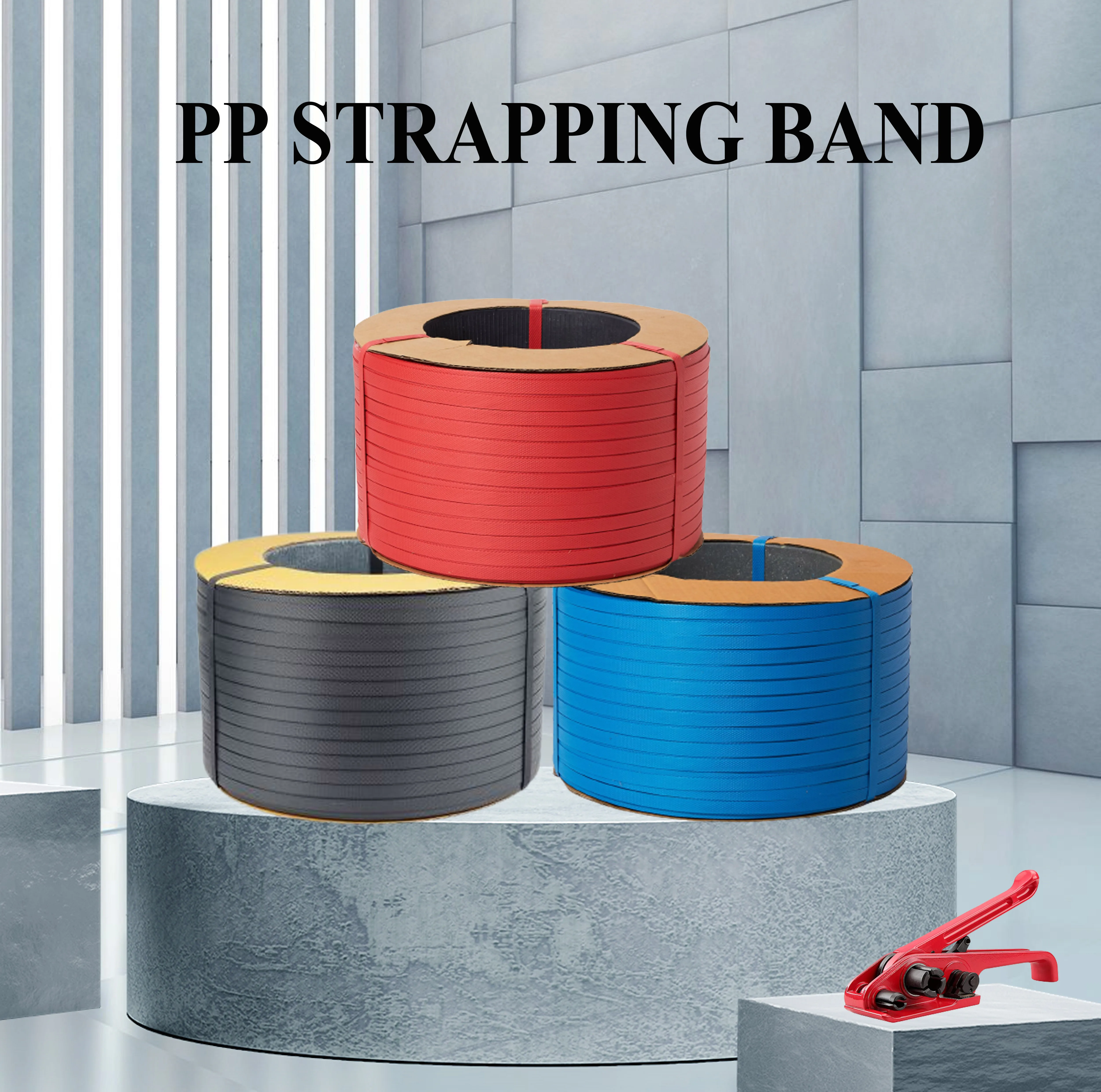 High Quality Black PP Strap Band - Durable & Eco-friendly