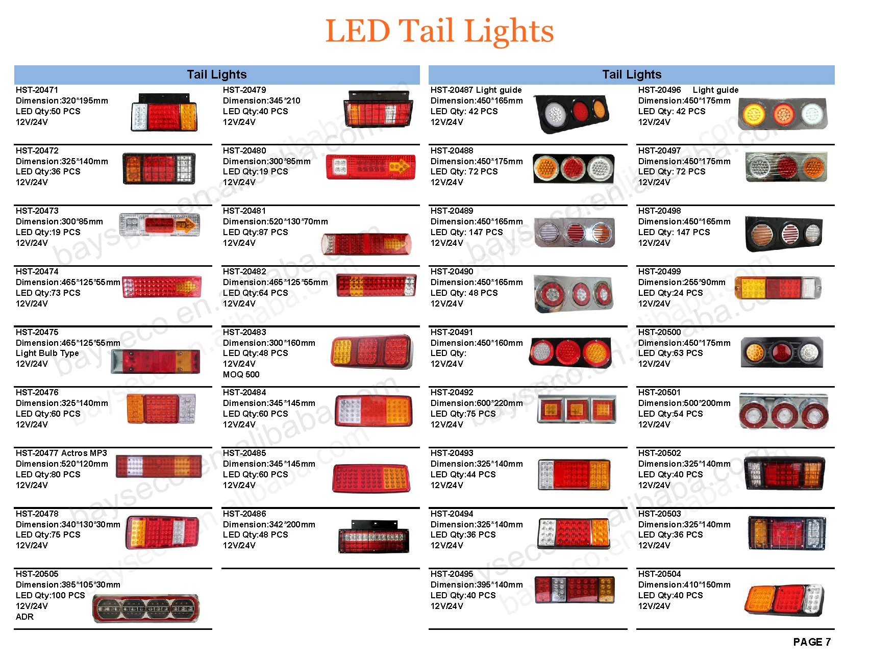 Truck Light Catalog - Durable, Efficient LED Solutions
