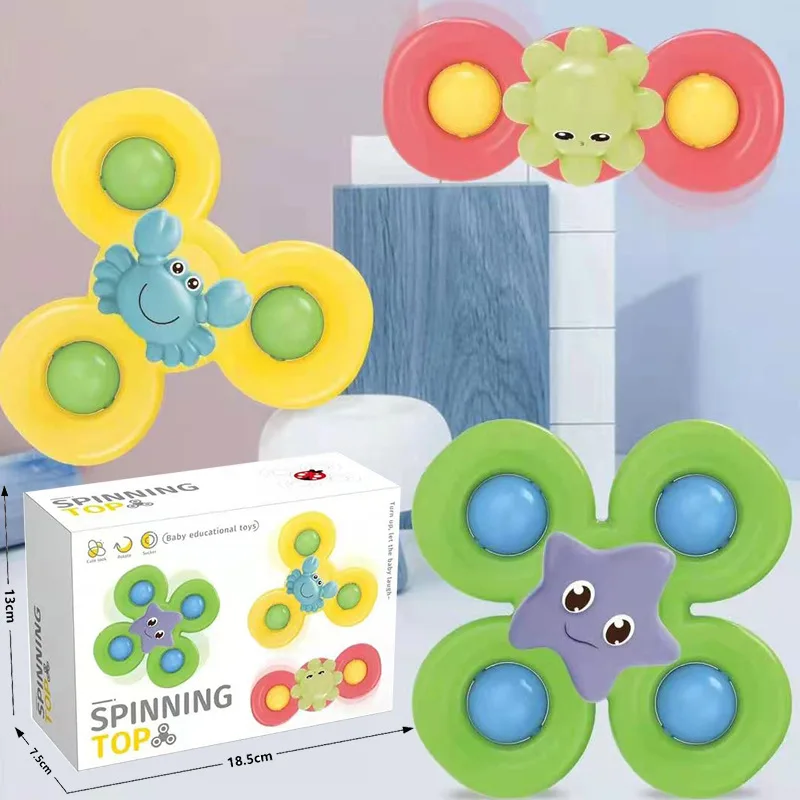 New Sensory Spinning Top Toys Sea Animal Fidget Simple Dimple Toy ...