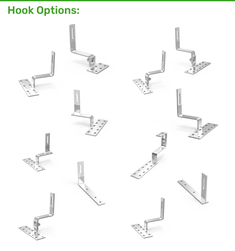 Solaracks Adjustable Stainless Steel Solar Mounting Hook For ...