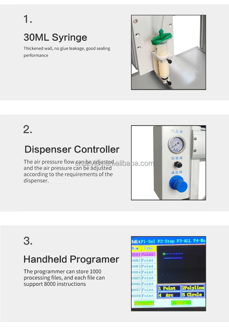 Solder Paste Dispenser Single Nozzle Pump Liquid Filling Machine 30ml ...