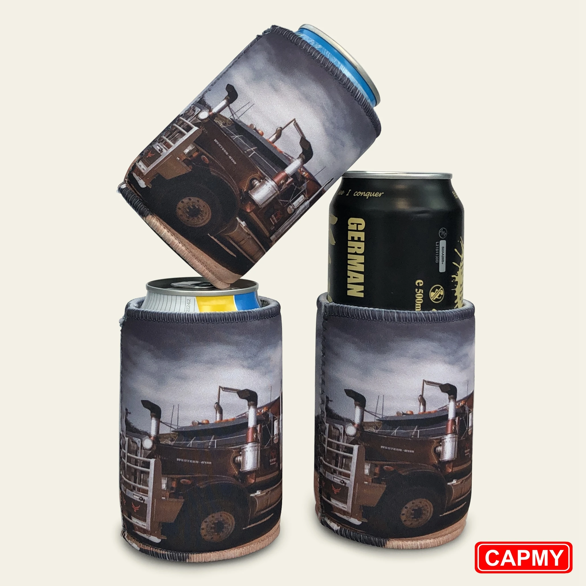 Custom Printed Logo Stubby Cooler Pattern Neoprene Personalized ...