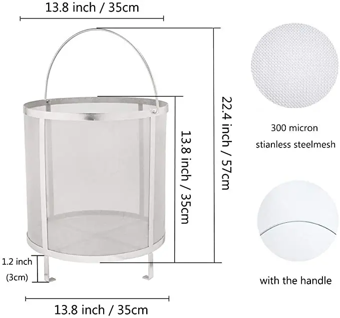 Wire Mesh Drum Filter - High Quality Hopper Spider for Brewing