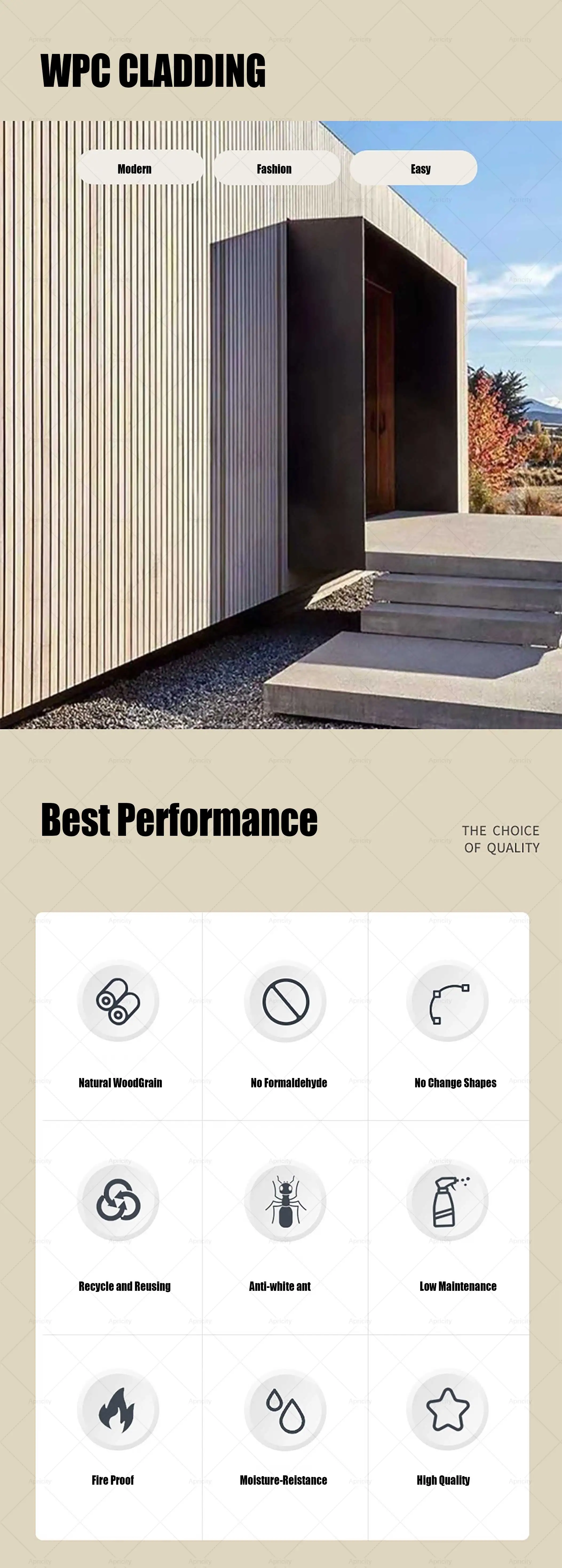 Outdoor Wall Cladding Wpc Slat Wall Panel Wpc Wall Panel Cladding - Buy ...