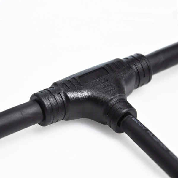 Y Type Waterproof Plug IP67 Connector 1 to 3 Cable Splitter Connector 3 ...