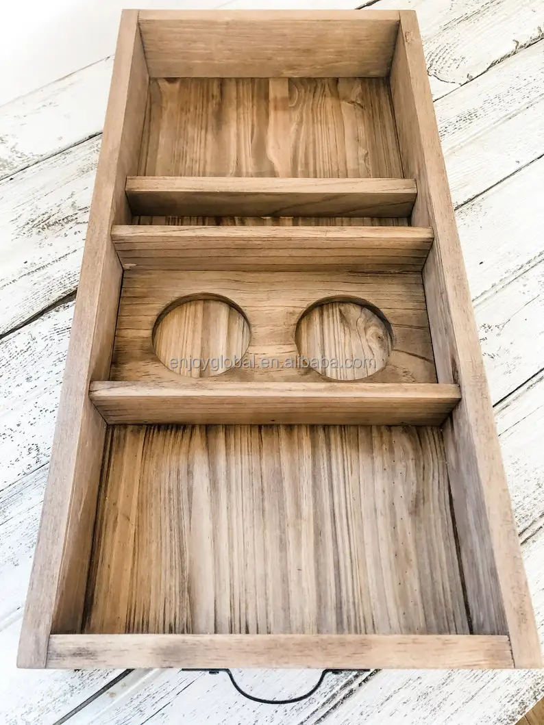 Wooden Farmhouse Smore Bar Holder With Handle,Smores Accessories ...