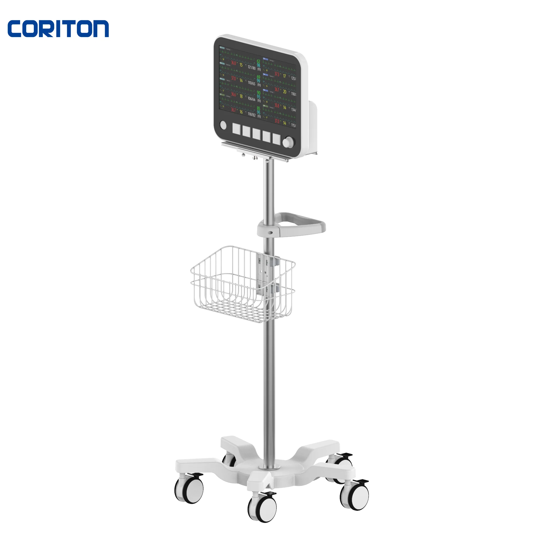 ZOLL AED Plus Hospital Trolley Roll Stand for Clinics & Wards - Modern ...
