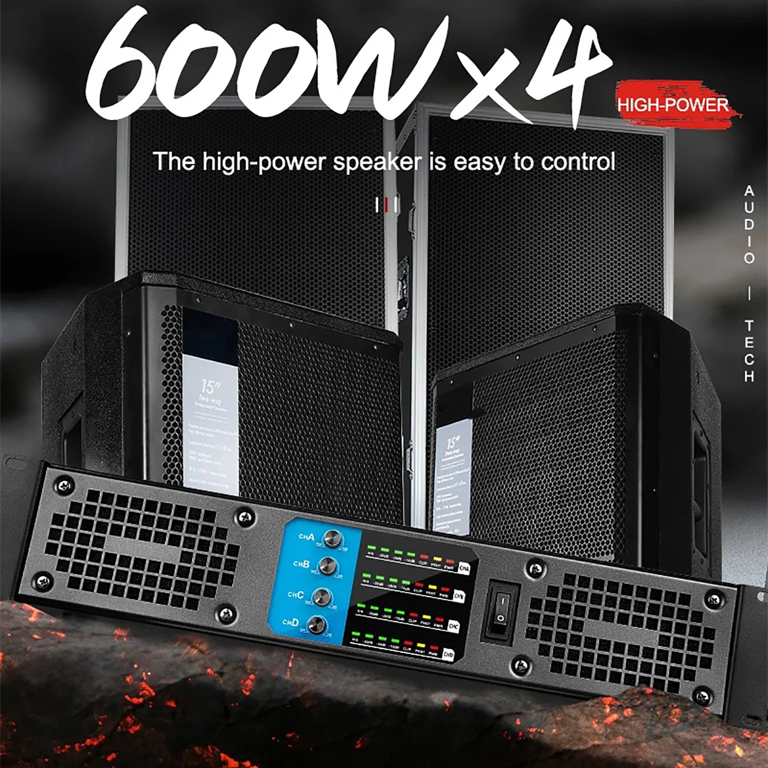 ARTRY AT4800 Amplifier - High Power 4-Channel Digital Solution