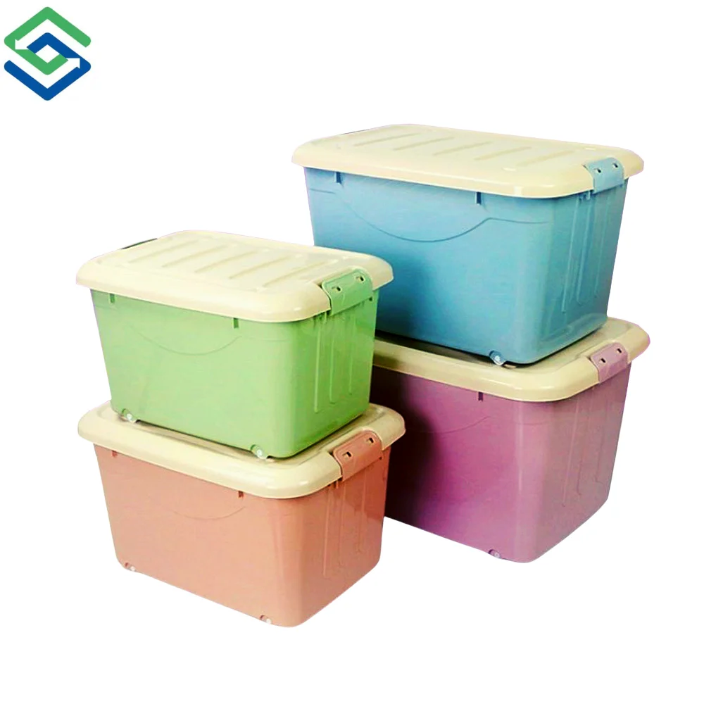 Plastic Logistics Crates 100l Plastic Crate With Lid Foldable Plastic ...