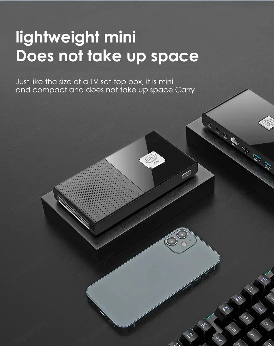 Hot Selling Pocket Mini Pc M6 Win11 Intel N100 4 Core 4800mhz Nvme ...