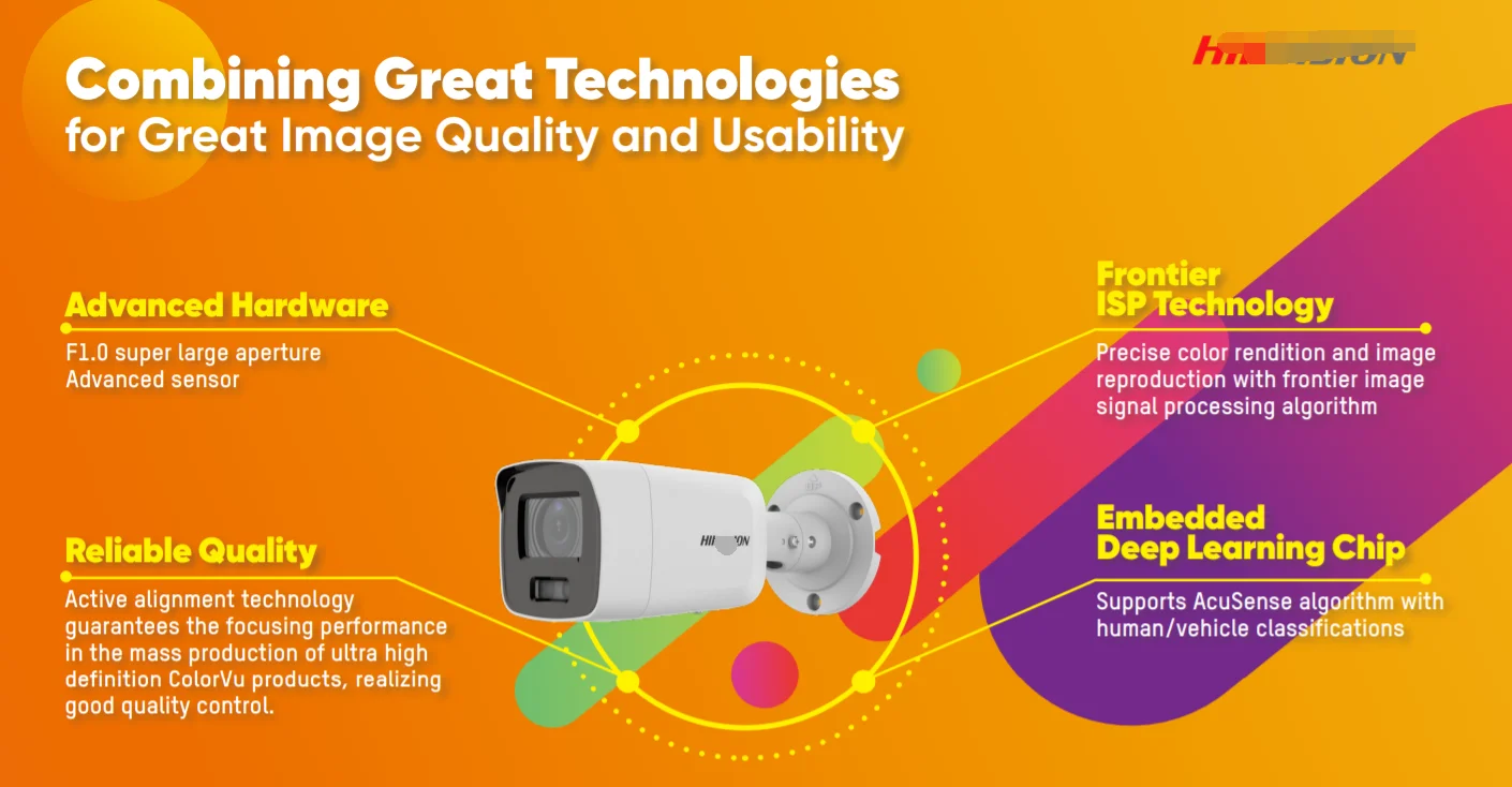 Compatible With Hikvision Global Version Upgradeable 4k Colorvu Fixed Bullet Network Camera Ds ...