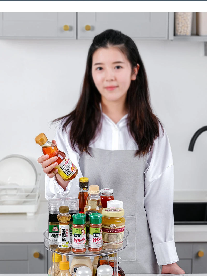 Choice Fun Lazy Susan Transparent Storage Stackable Rotating Storage ...