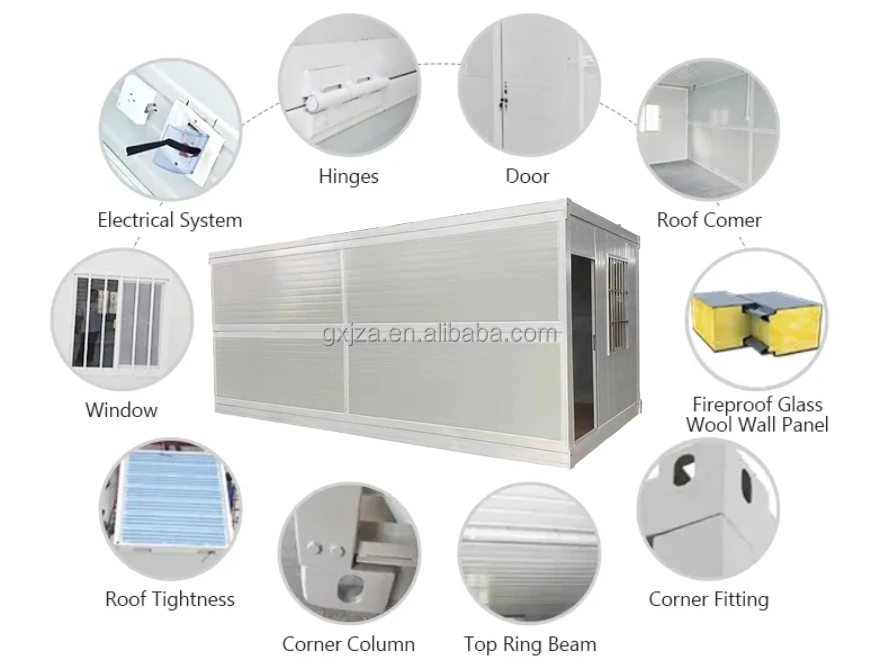 Quick Build Prefabricated Portable Mobile Cabin Tiny House Folding ...