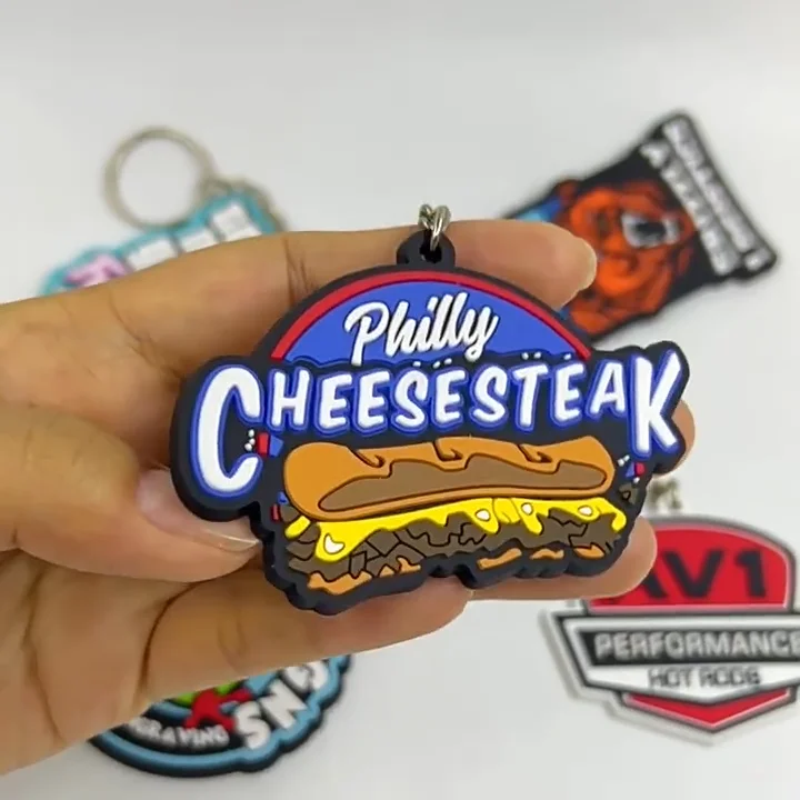 Cartoon Pvc Keychains Custom Soft Rubber Keychain Silicone Key Chain ...