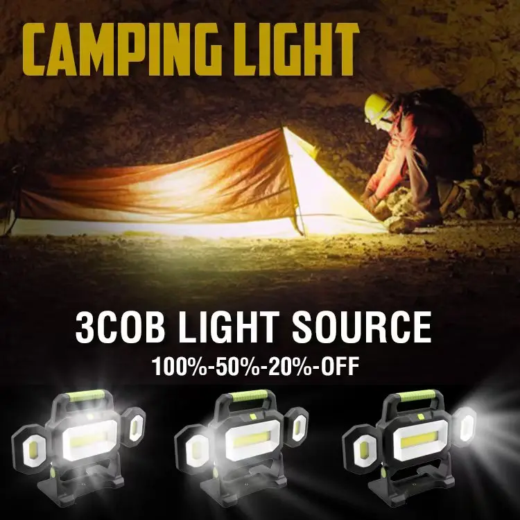 Rechargeable Led Work Light & Magnetic Torch, Portable Outdoor Lamp Odm