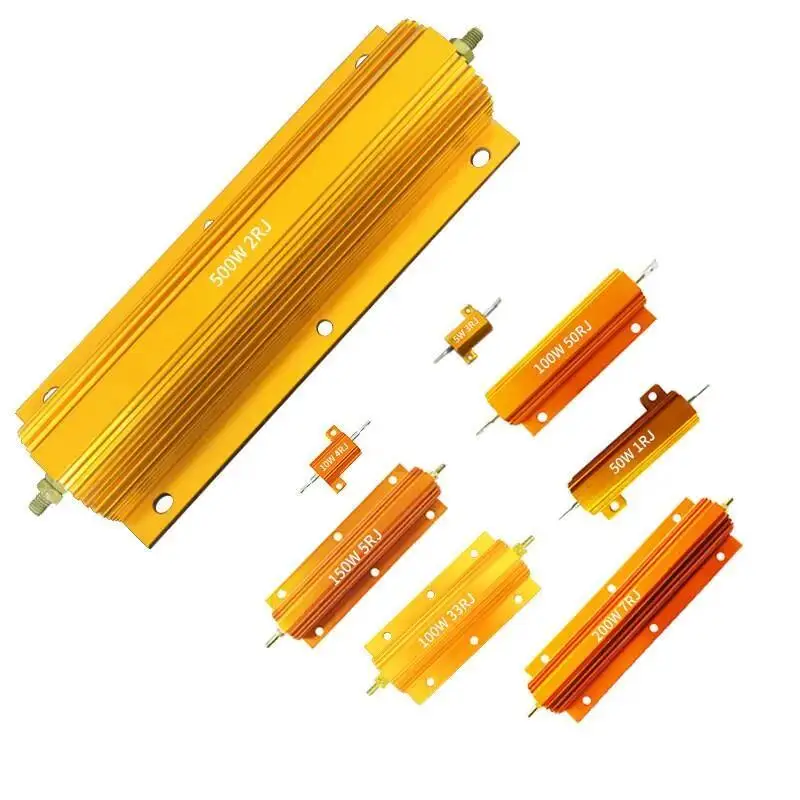 HQSWE RX24-100W Gold Aluminum Resistor - 2.2RJ Ohm Wound