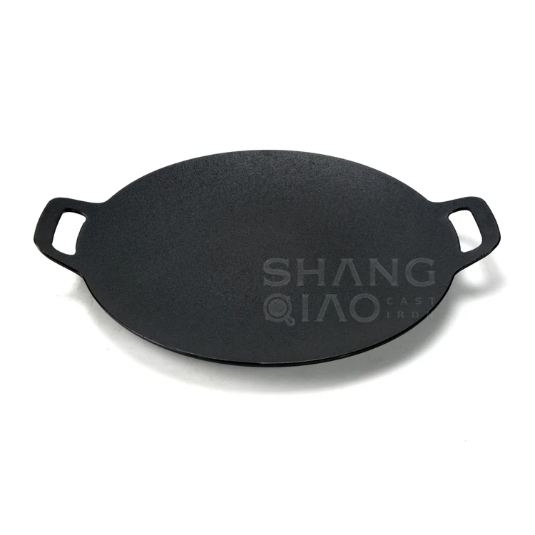 11Inch Cast Iron Roti Tawa Double Handled Cast Iron Griddle Pan with ...