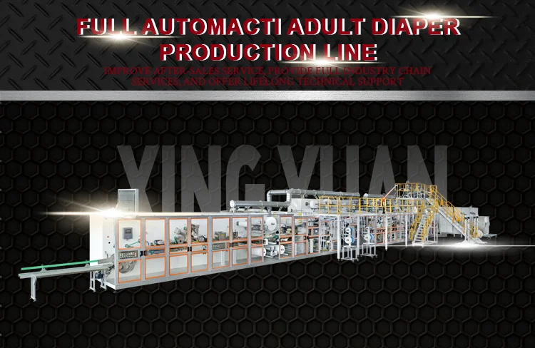 DNW-CK-300SV Full Automatic Disposable Adult Diaper Manufacturing Line ...