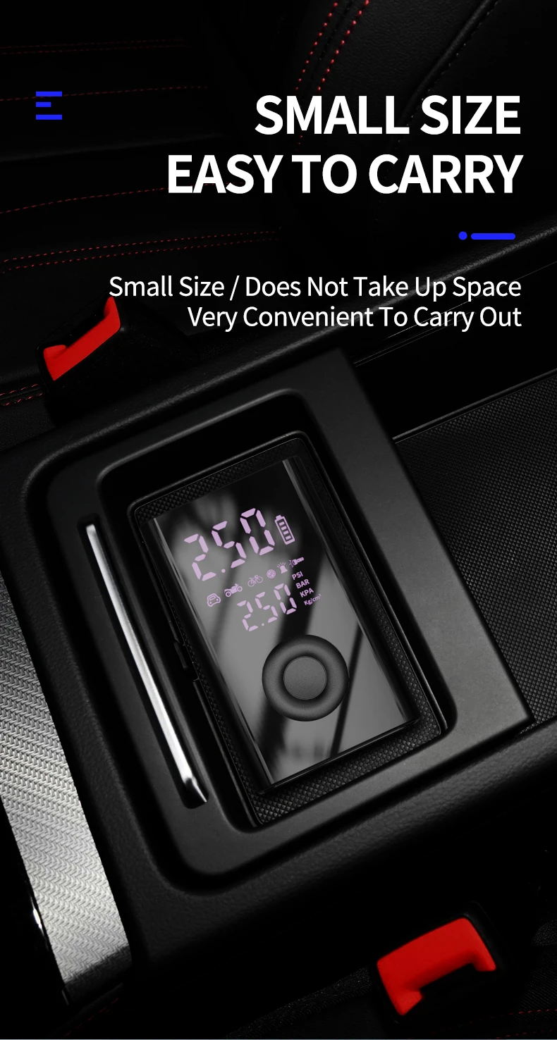 Yoelbaer 150psi Mini Inflatable Air Compressor Automatic Smart Tire ...