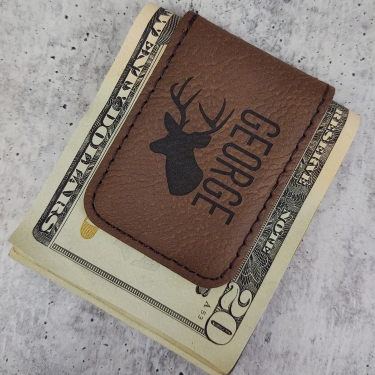 Custom Logo Birthday Gift Strong Magnets Personalized Bifold Laserable ...