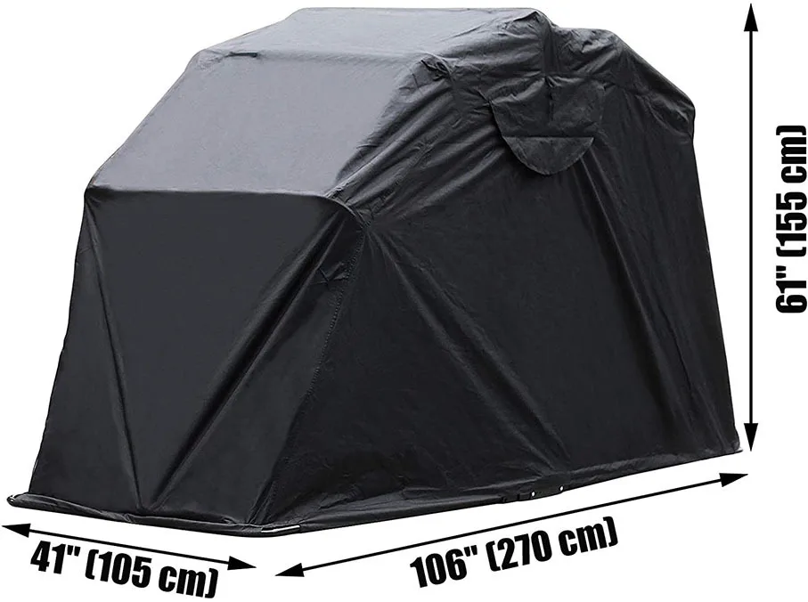 Outdoor Heavy Duty Motorcycle Shelter - Folding Cover Storage