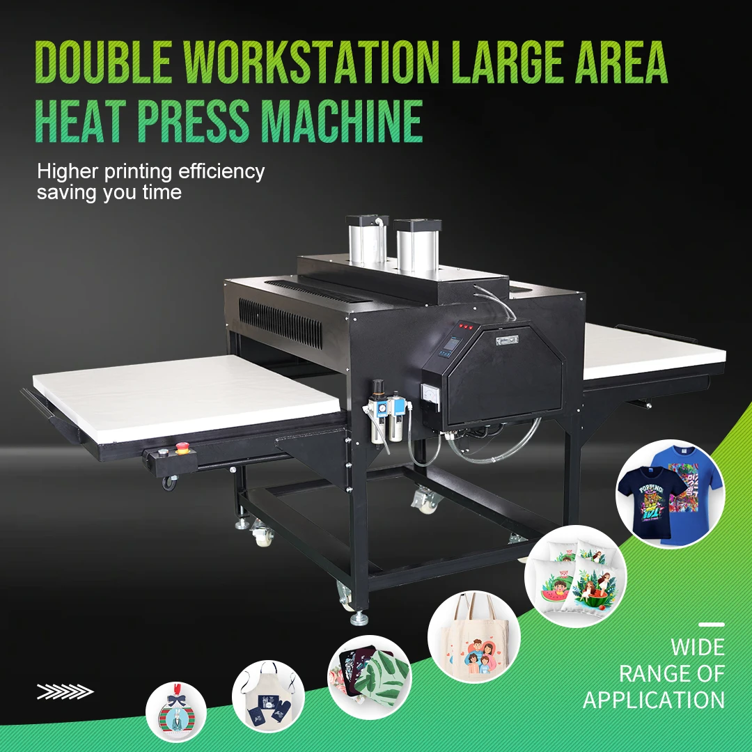 Extra Large Heat Press with Double Tables Auplex Pneumatic 60x80 to ...