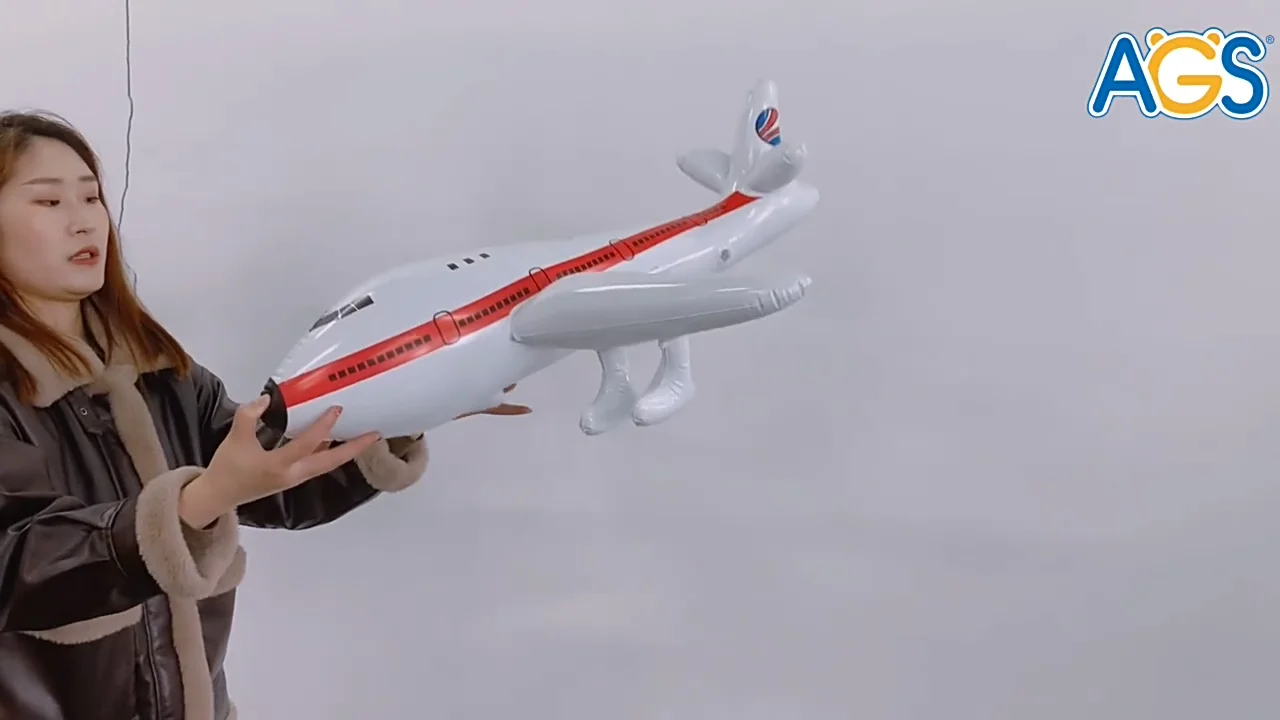 24" Inflatable Airplanes/jet Aircraft Airplane Inflates Children's Toy ...