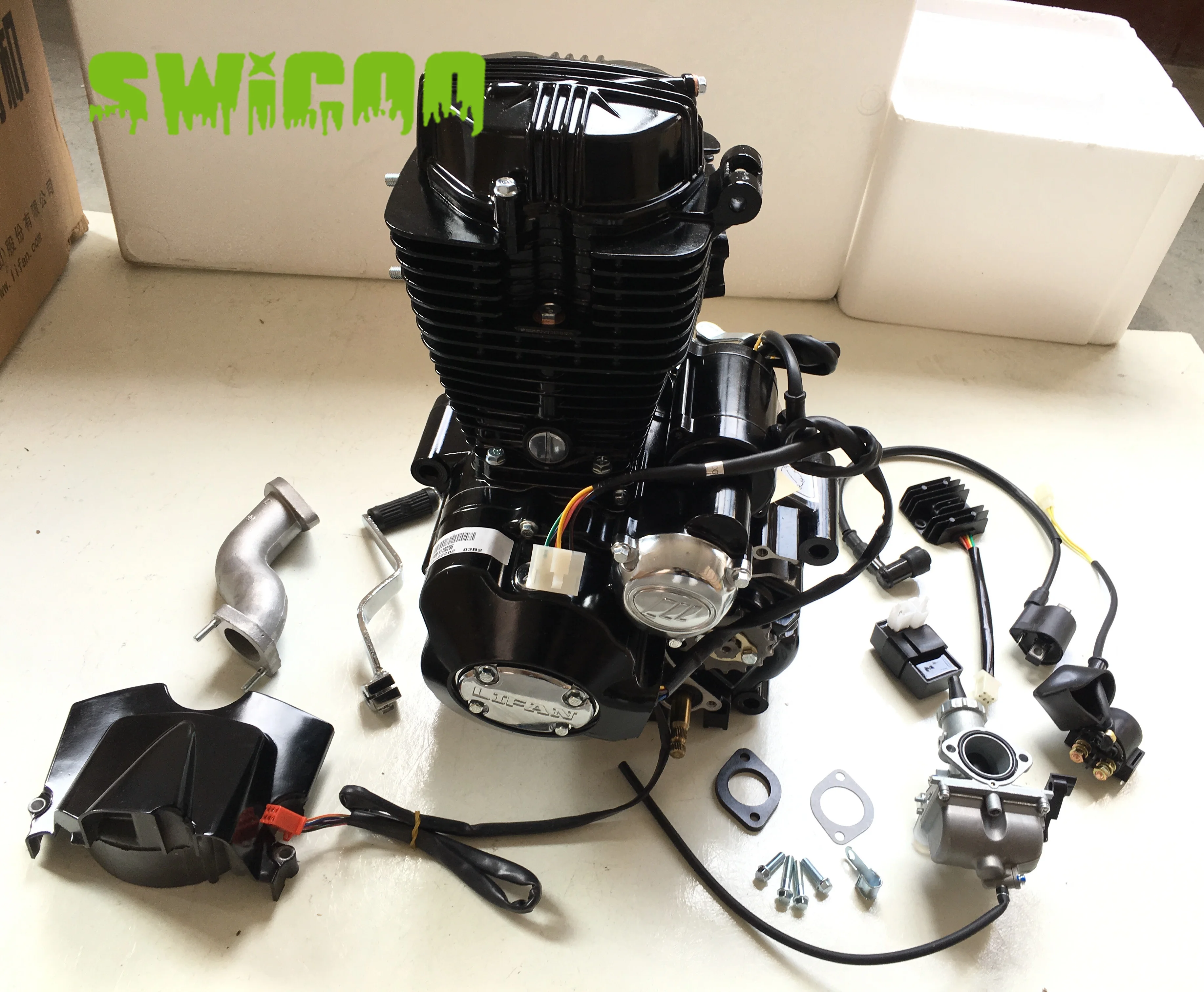 High Quality Lifan Engine Cg250 Electric Start Engine With Reverse For ...