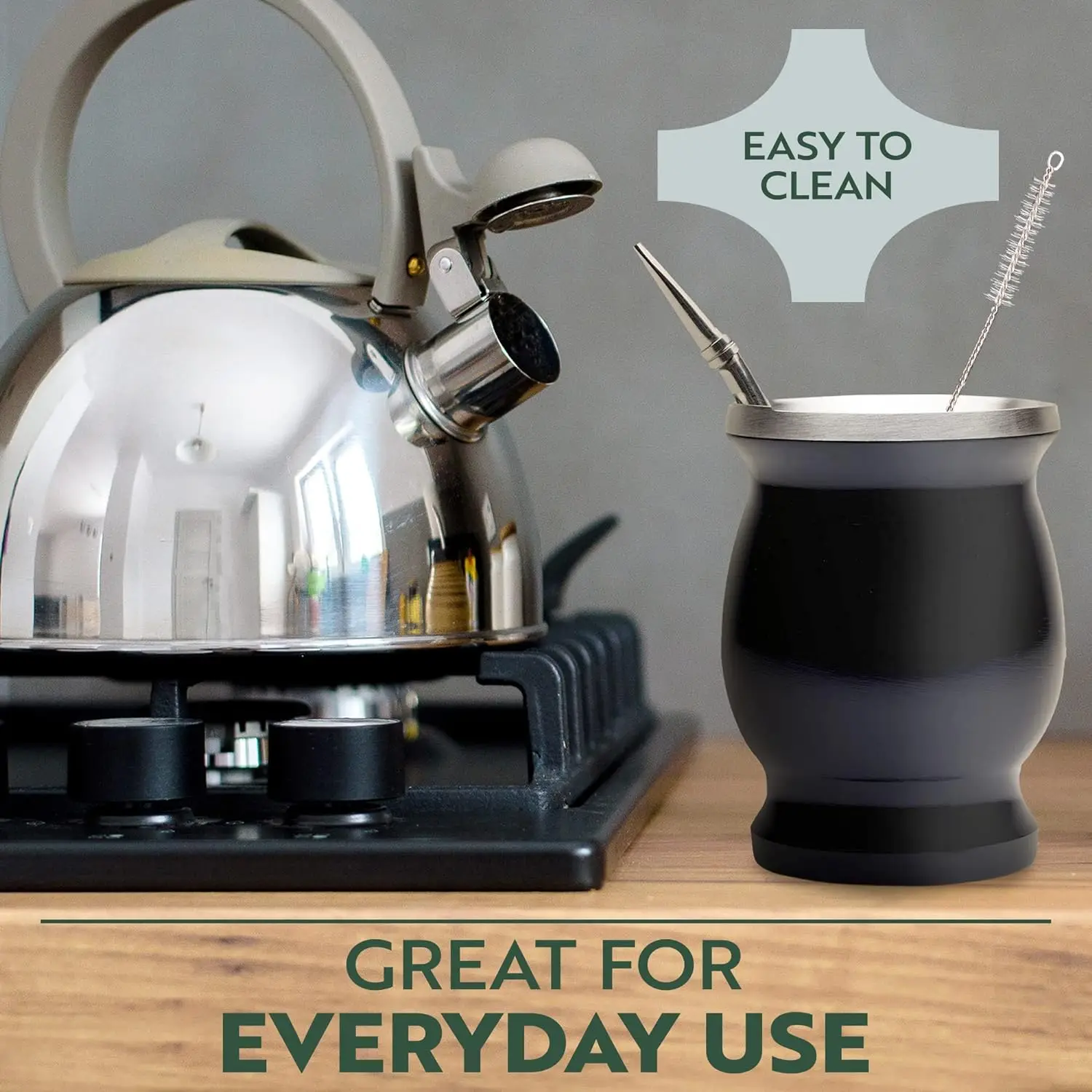Stainless Steel Yerba Mate Cups - Portable & Eco-friendly
