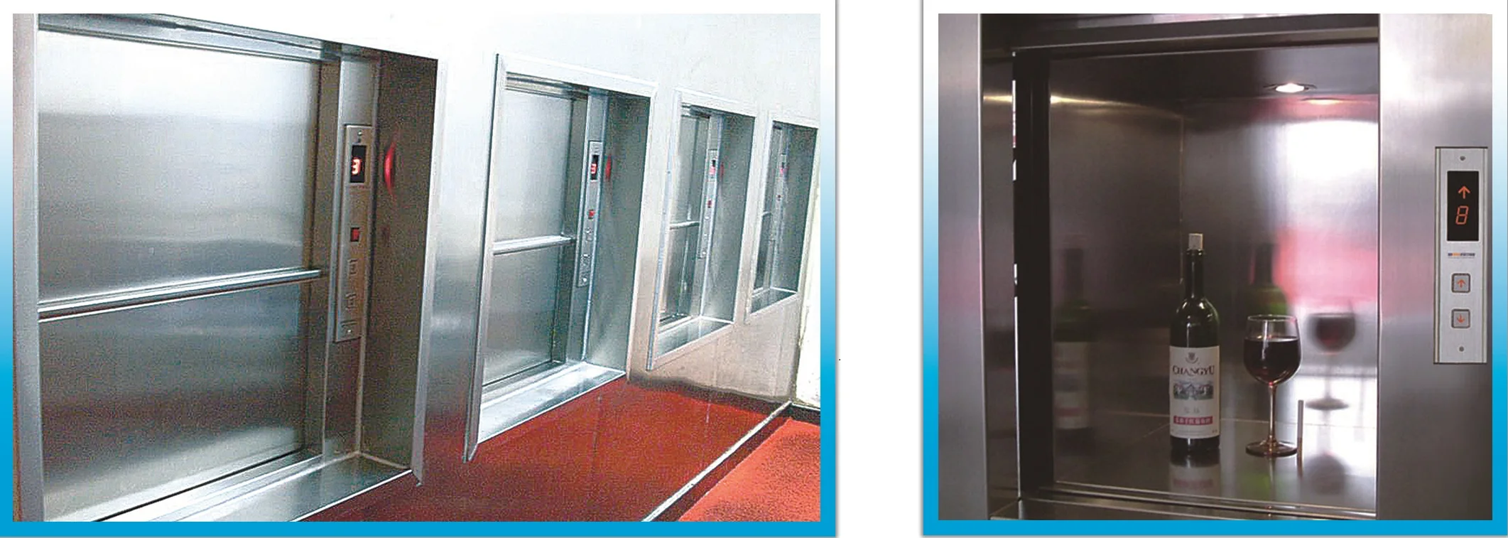 Stainless Steel Dumbwaiter Elevator for Restaurant Food Delivery