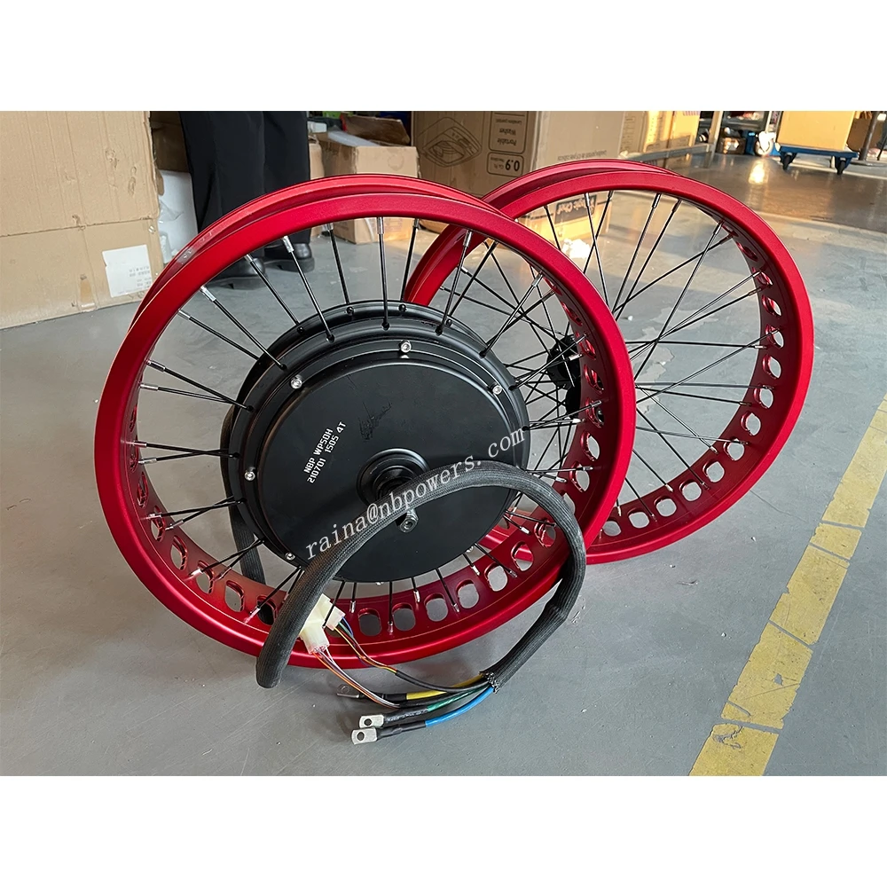 Red Rims Super73 QS 205 5000w Ebike Kit with KENDA Tyre