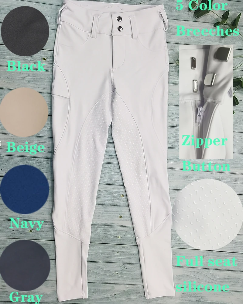 Rts In Stock 360-degree Stretch Luxurious Riding Breeches 5 Color ...