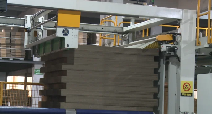 Automatic Basket Stacking Machine Corrugated Cardboard Production Line ...
