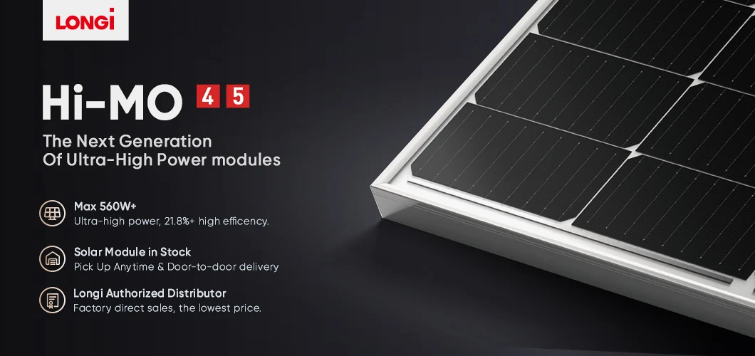 Longi Solar Panel Module Hi Mo 5 Series 455wp 460wp 550w Wp 560wp ...