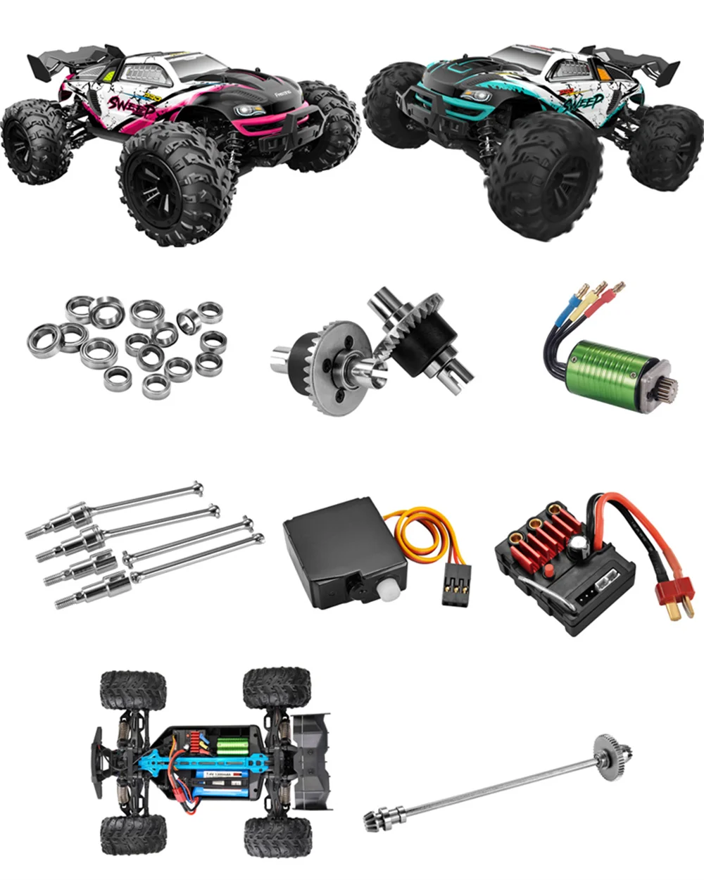 2023 Scy-16101 Pro Rc Car Brushless 1: 16 4wd 70km/h High Speed Racing ...