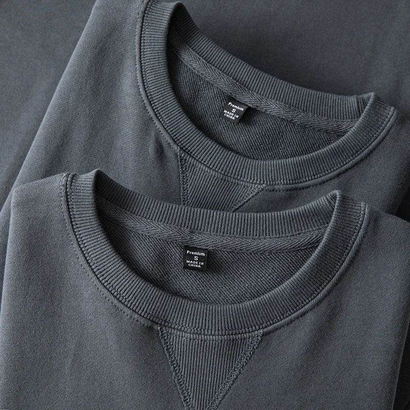 350 Gsm Heavy Oversized Tee Shirt Custom Long Sleeve T Shirt Rib Thick ...