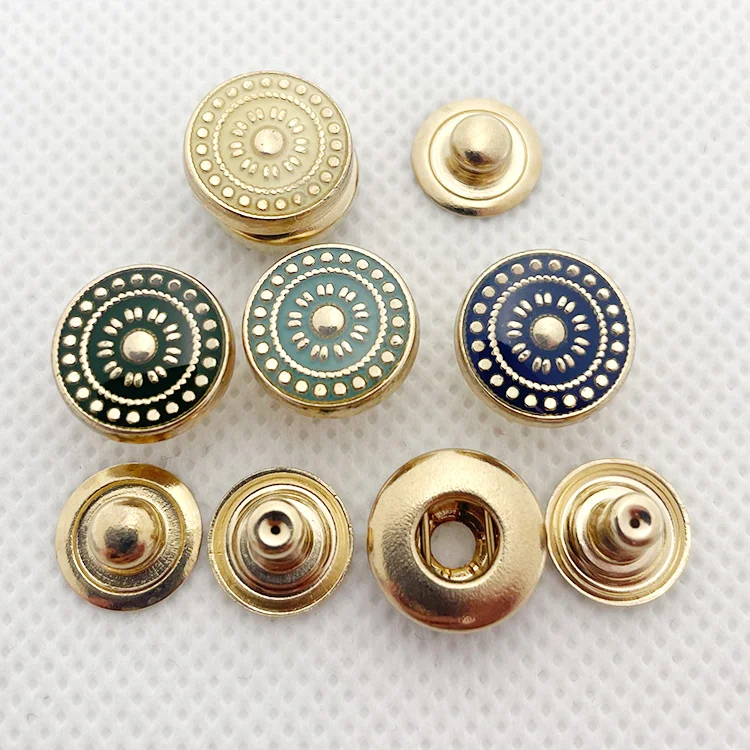 Neostar Custom Metal Spring Press Snap Button With Paint Color for ...