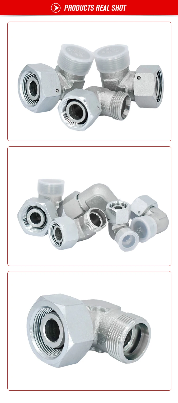 H-type Ferrule Union Inner And Outer Wire Hydraulic Right Angle Elbow ...