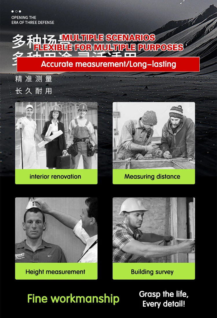 Probon Custom Heavy-Duty Sliver Hollow Metal 3m 5m 7.5m Retractable ...